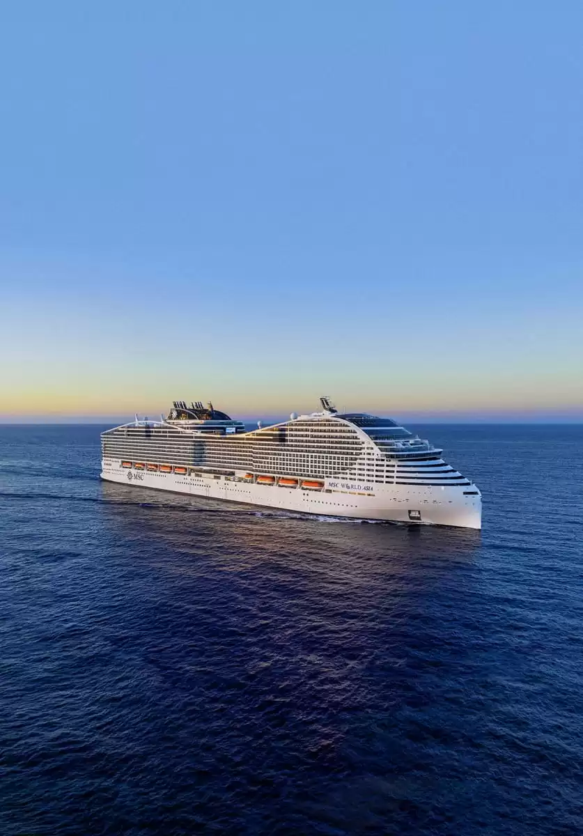 Crociera Mediterraneo da Barcellona, le 11/12/2026 di 359 € a bordo della MSC World Asia